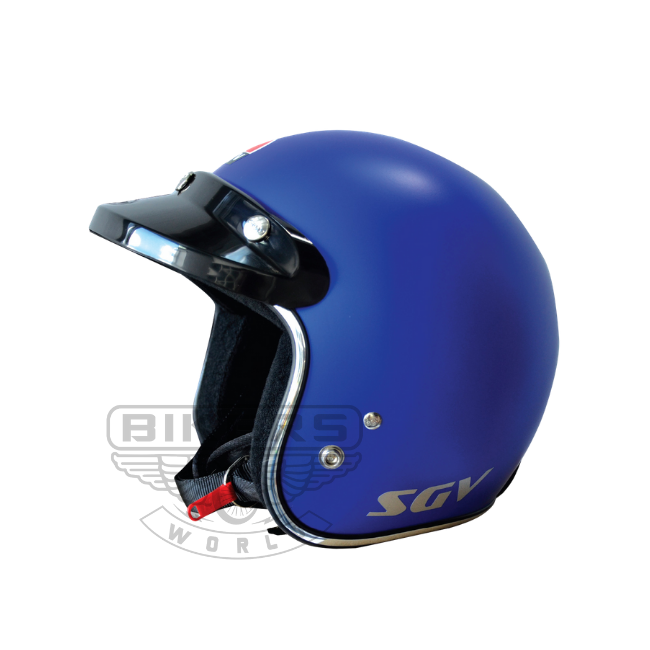 SGV CHROME MOTORCYCLE HELMET