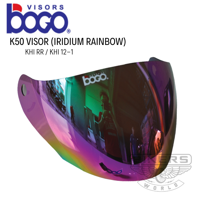 BOGO VISOR K50 (IRIDIUM RAINBOW)
