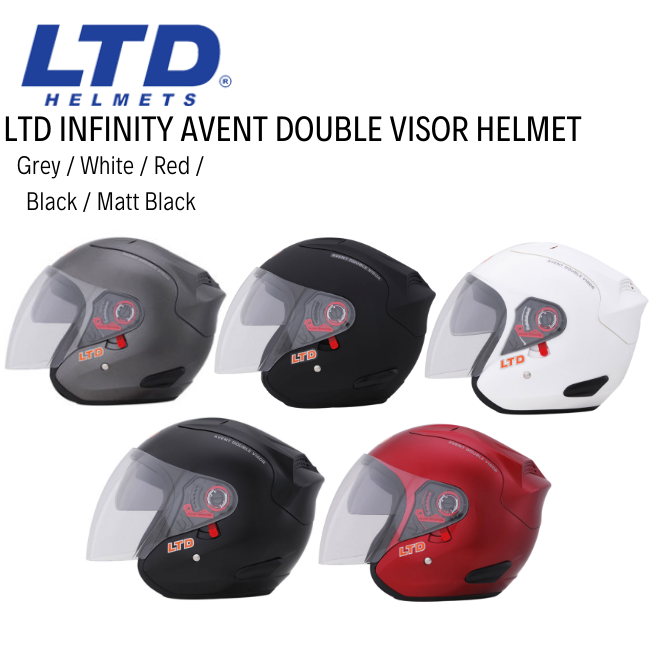 LTD INFINITY AVENT DOUBLE VISOR MOTORCYCLE HELMET